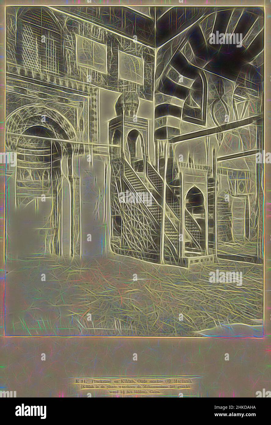 Inspired by Pulpit in a mosque, E 34. Pulpit and Kiblah, Old Mosque (El ...