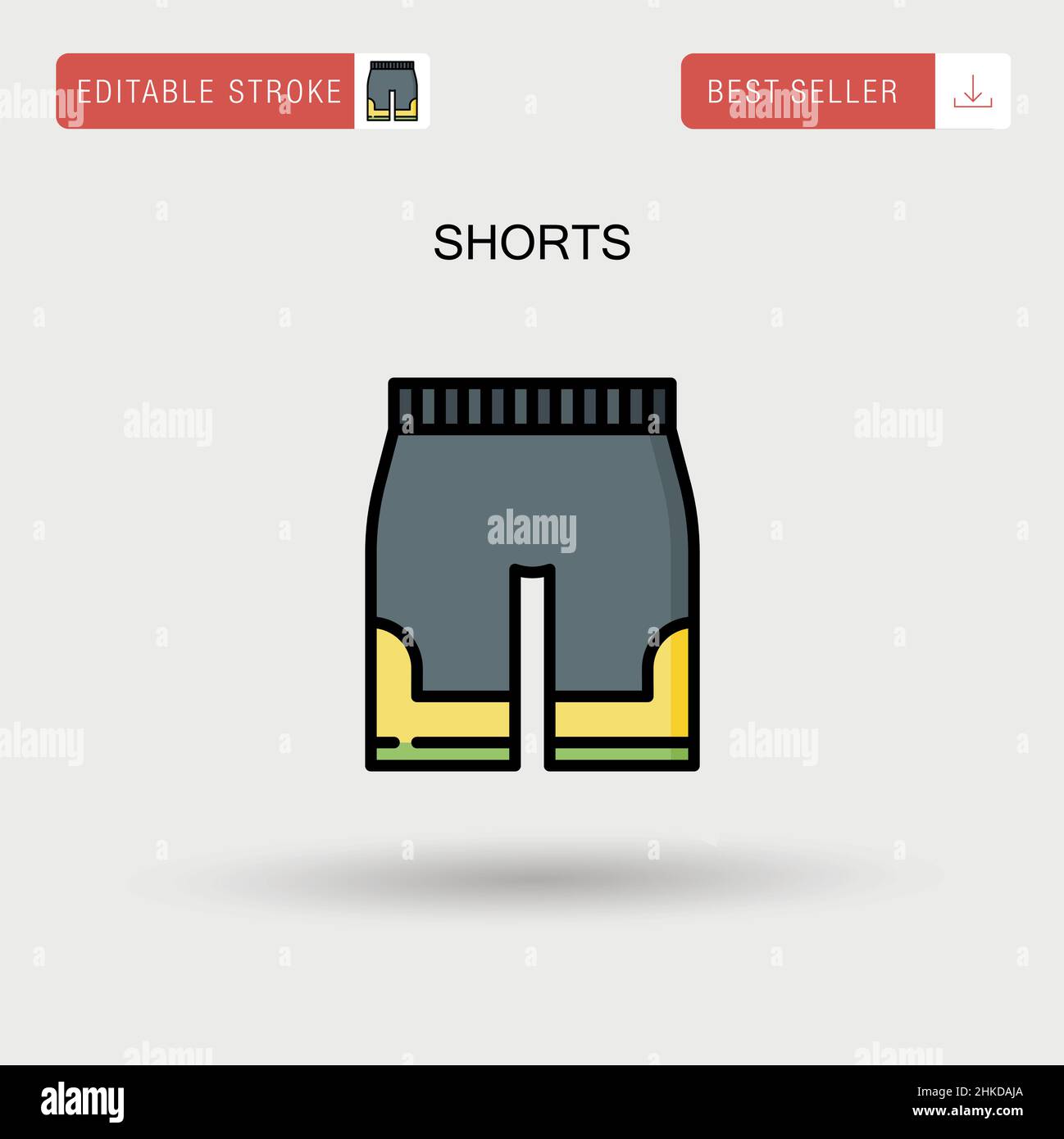 Female casual shorts Stock Vector Images - Alamy