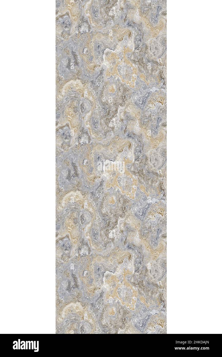 Grey tonal marbled seamless vertical border edge. Random stone rock ...