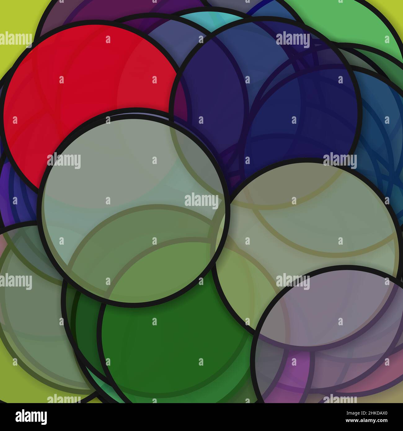 Circle shadows generative art background art illustration Stock Vector ...