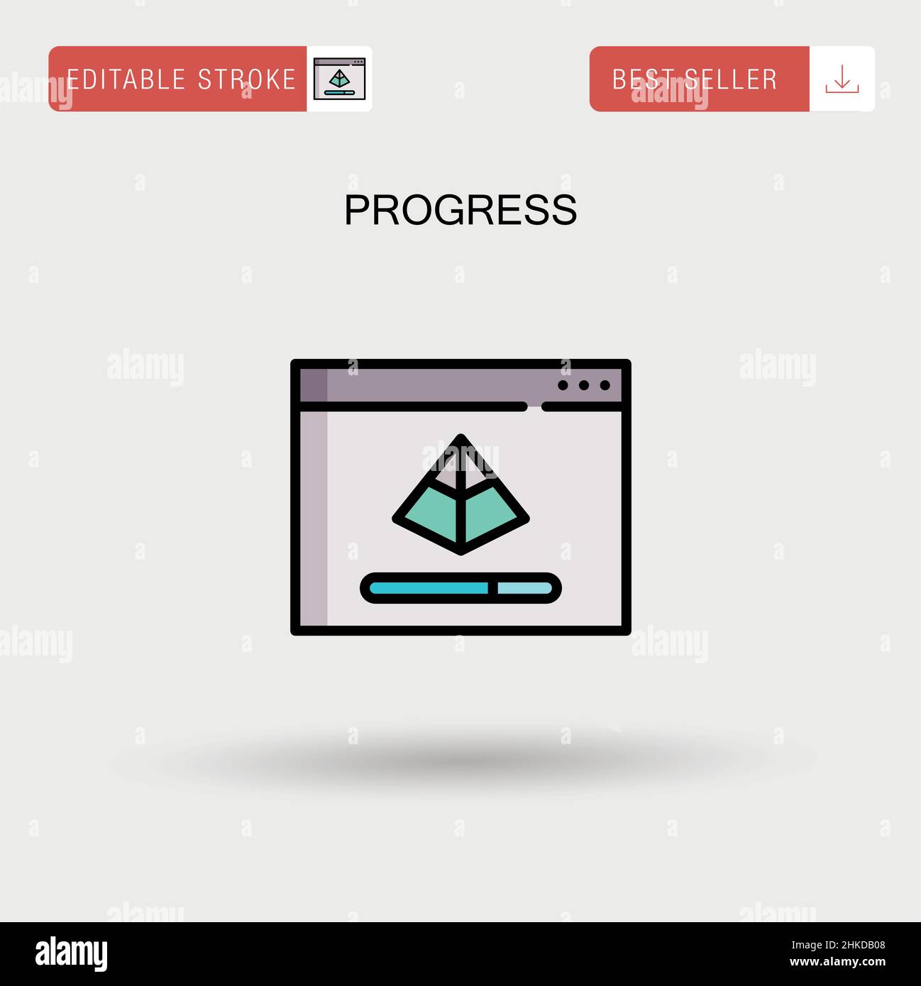 Progress Simple vector icon Stock Vector Image & Art - Alamy