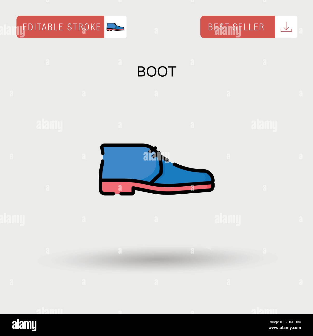 Boot Simple vector icon Stock Vector Image & Art - Alamy