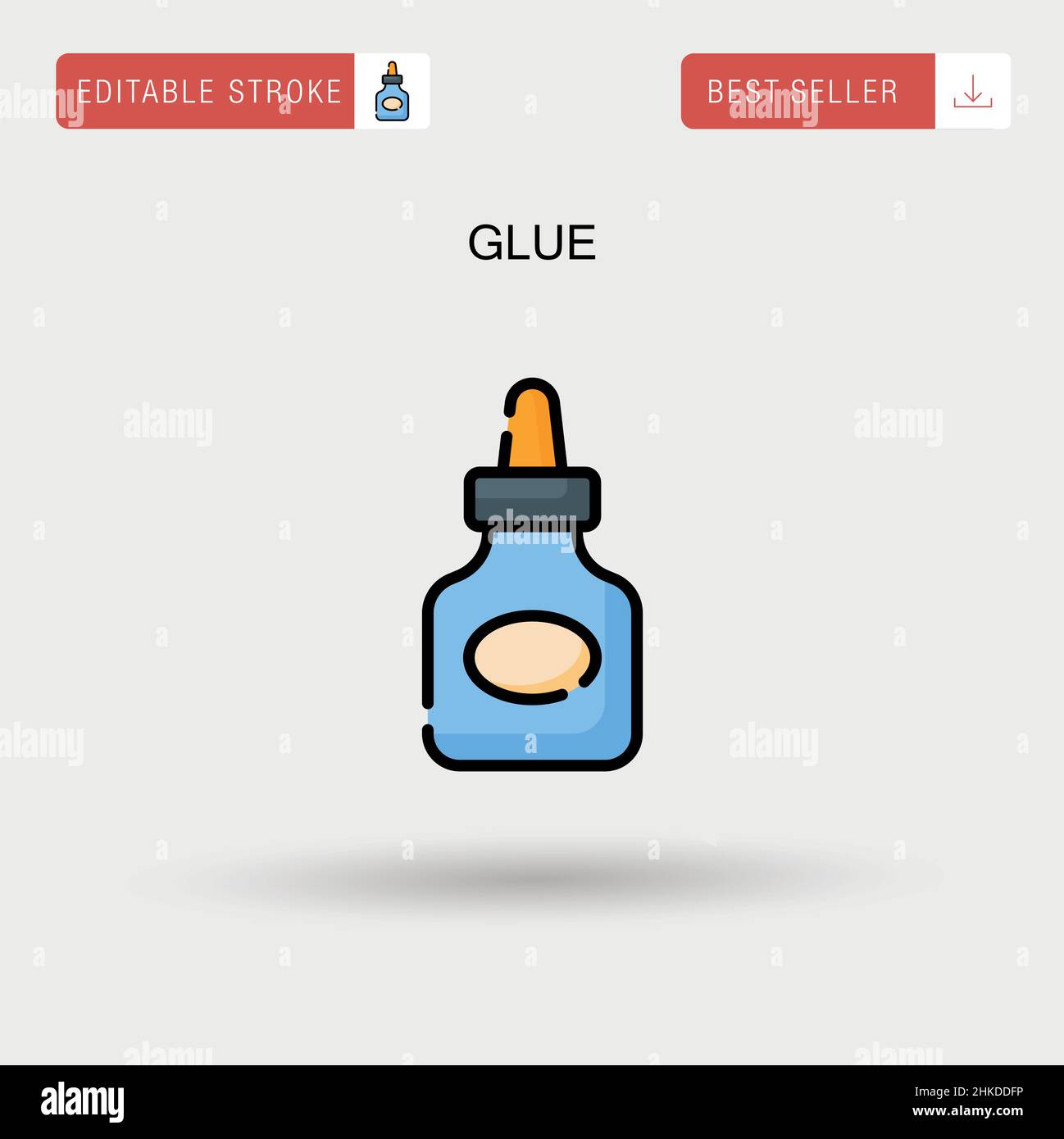 Glue Simple vector icon Stock Vector Image & Art - Alamy