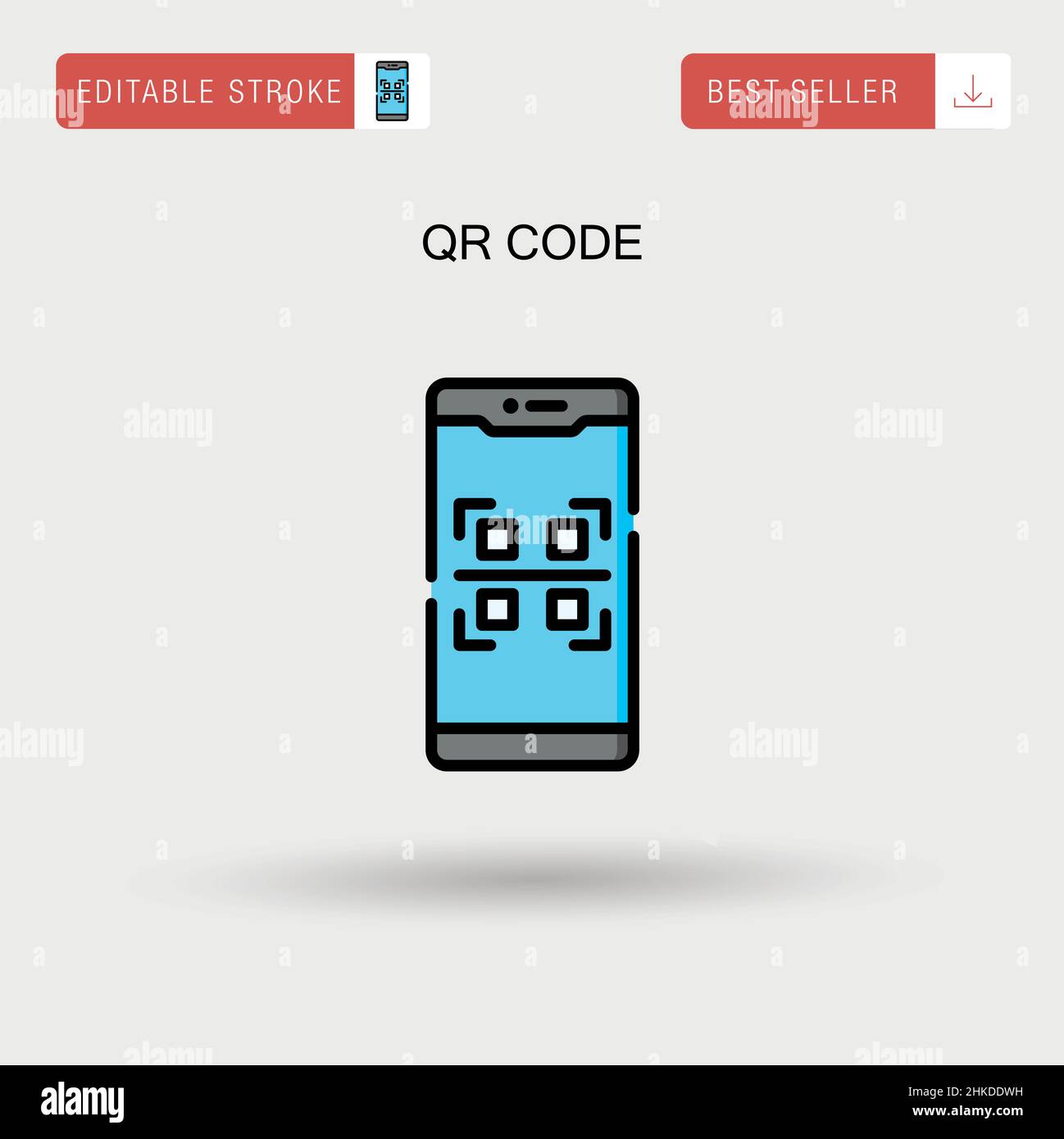 Qr code Simple vector icon Stock Vector Image & Art - Alamy
