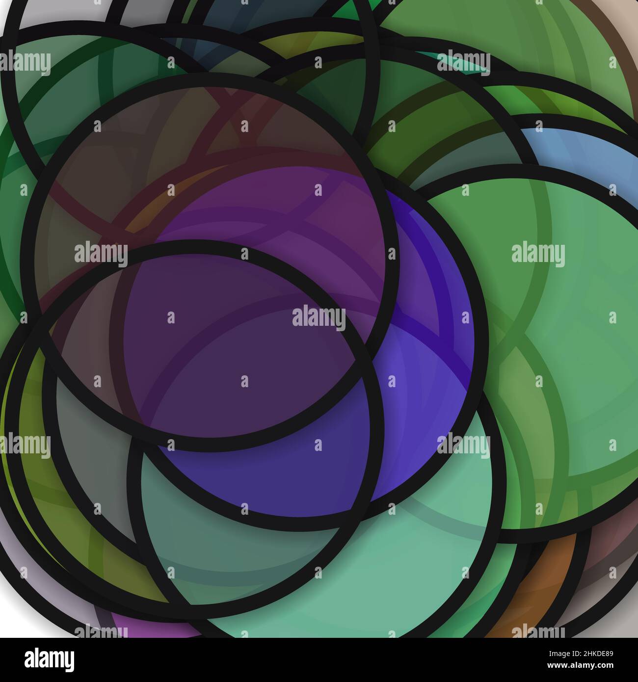 Circle shadows generative art background art illustration Stock Vector ...