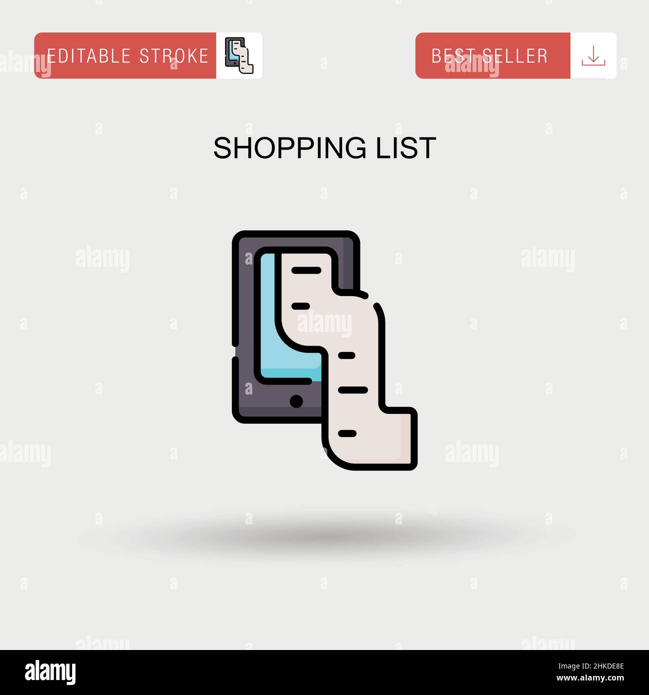 Grocery planning Stock Vector Images - Alamy