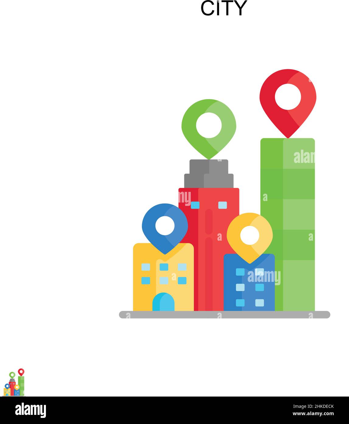 Aerial colorful architecture Stock Vector Images - Alamy