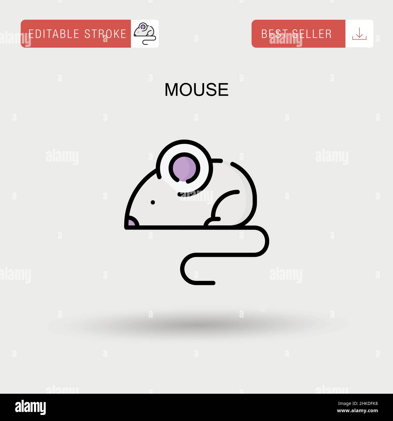 Mouse Simple vector icon Stock Vector Image & Art - Alamy