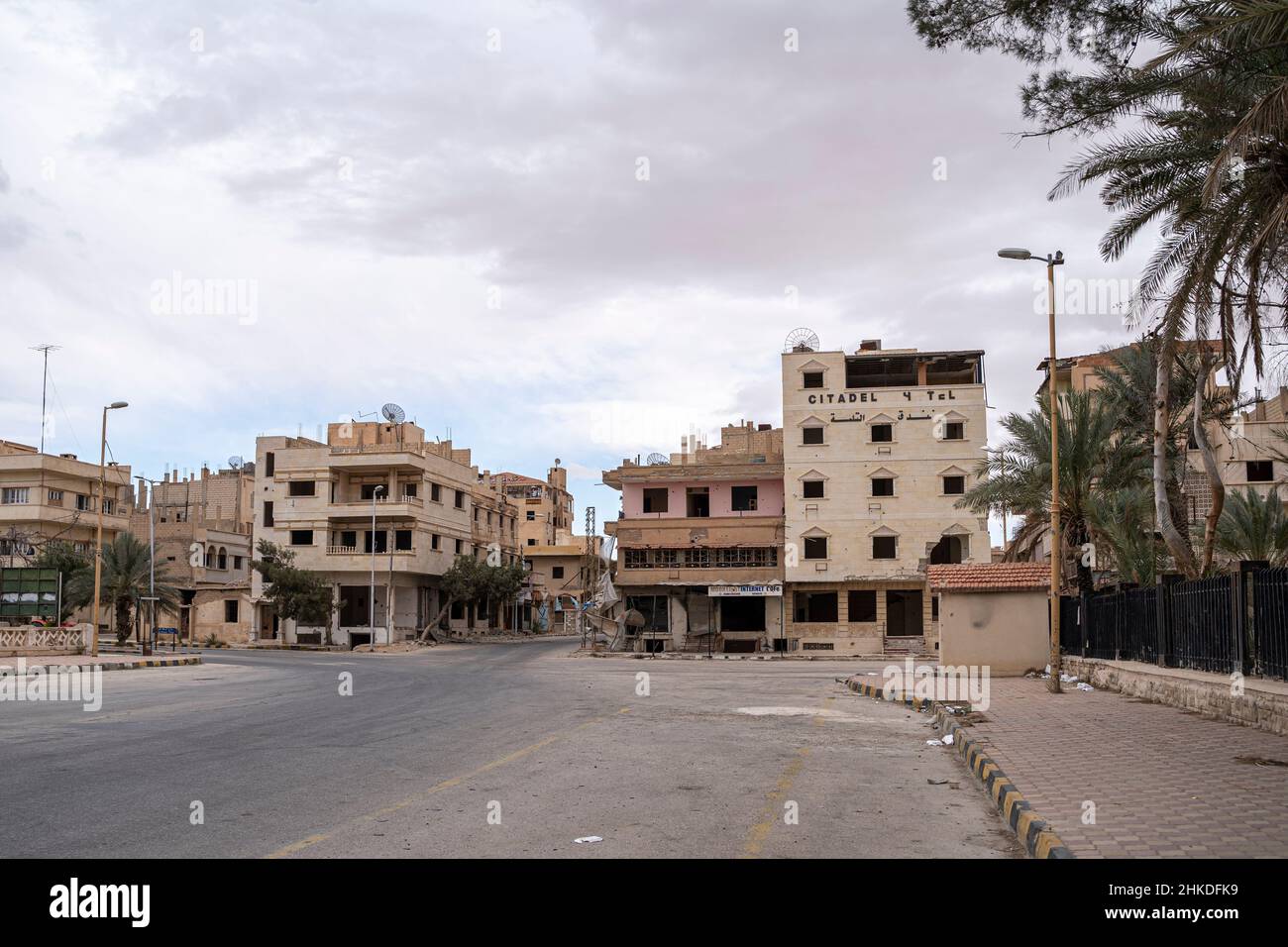 Street in Palmyra Village in Syria Stock Photo - Alamy