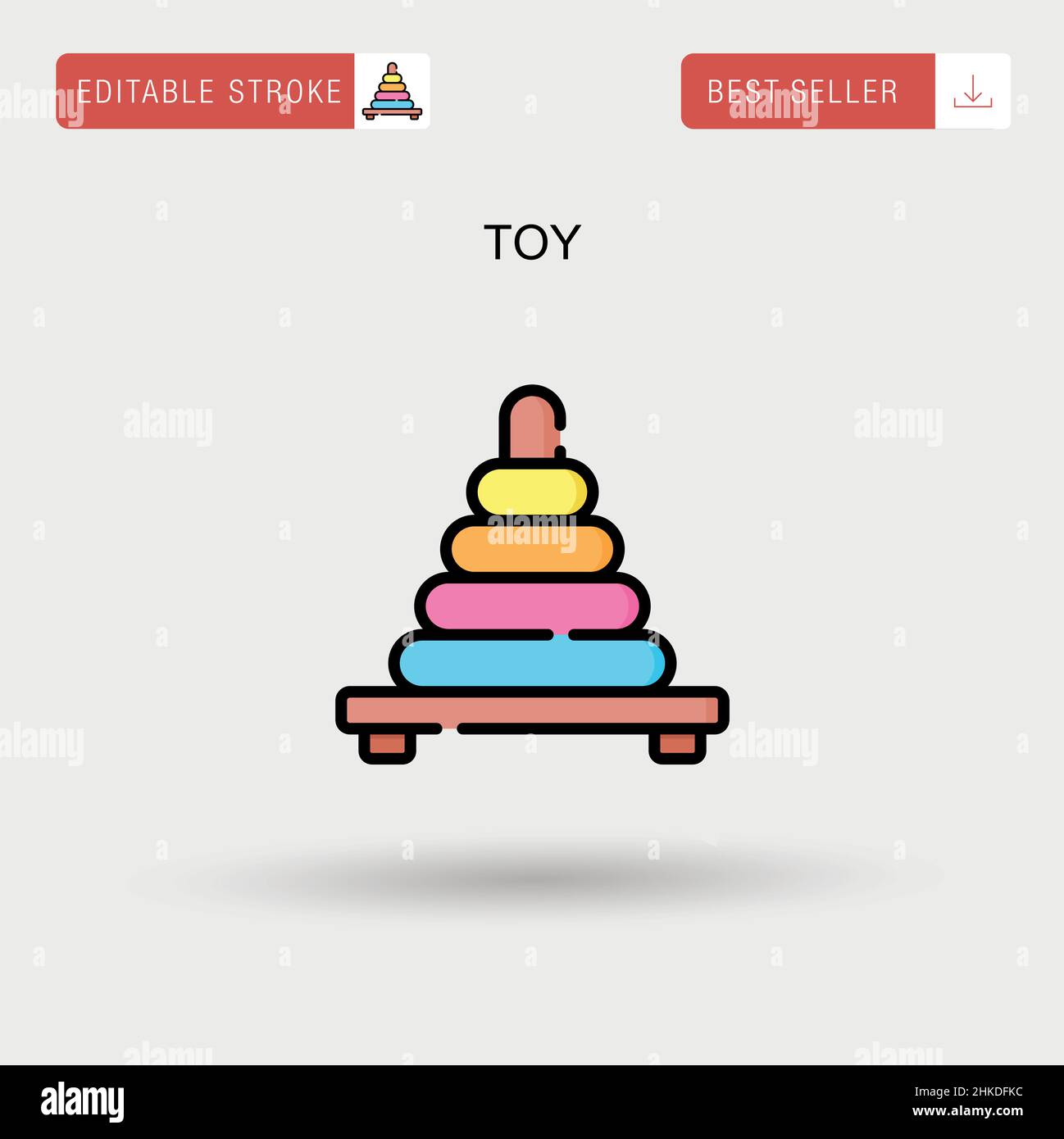 Toy Simple vector icon Stock Vector Image & Art - Alamy