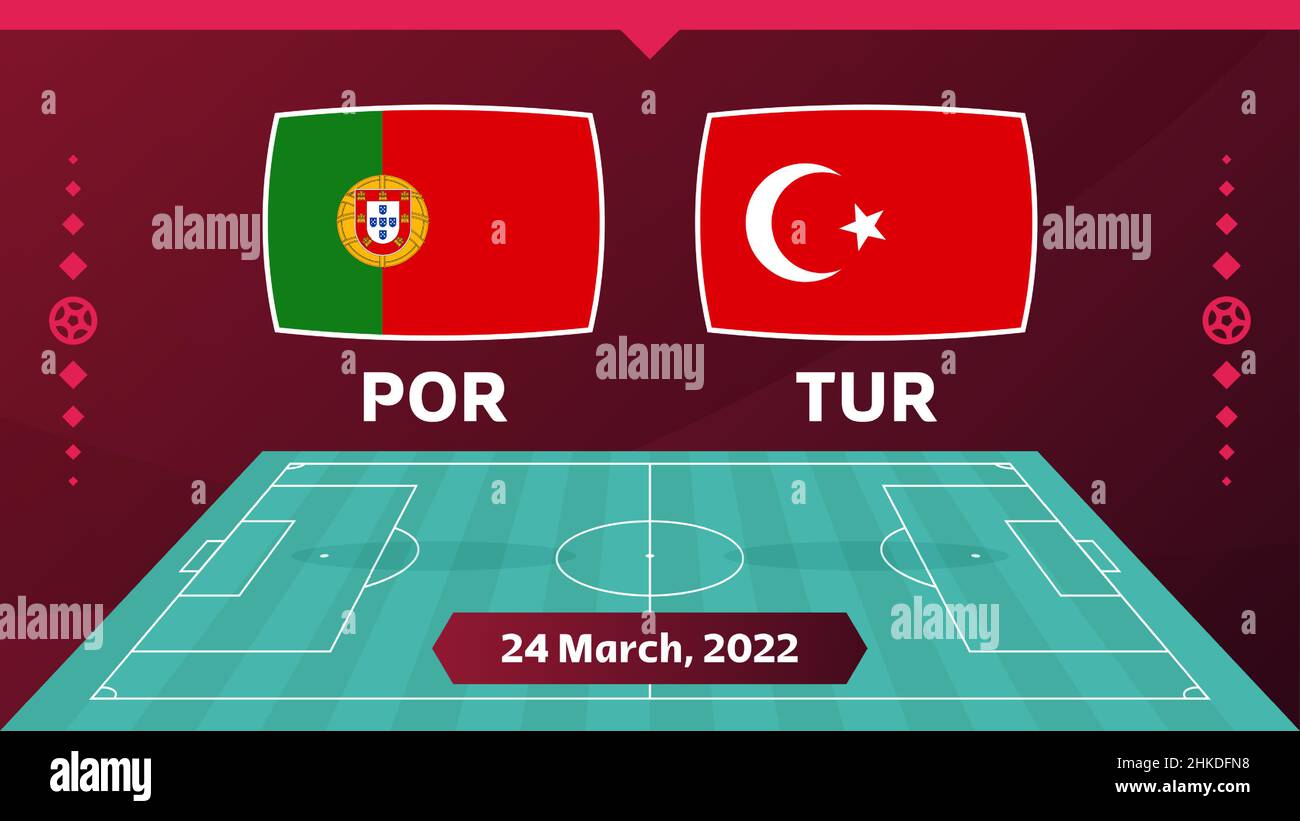 portugal vs turkey match. Playoff Football 2022 championship match ...