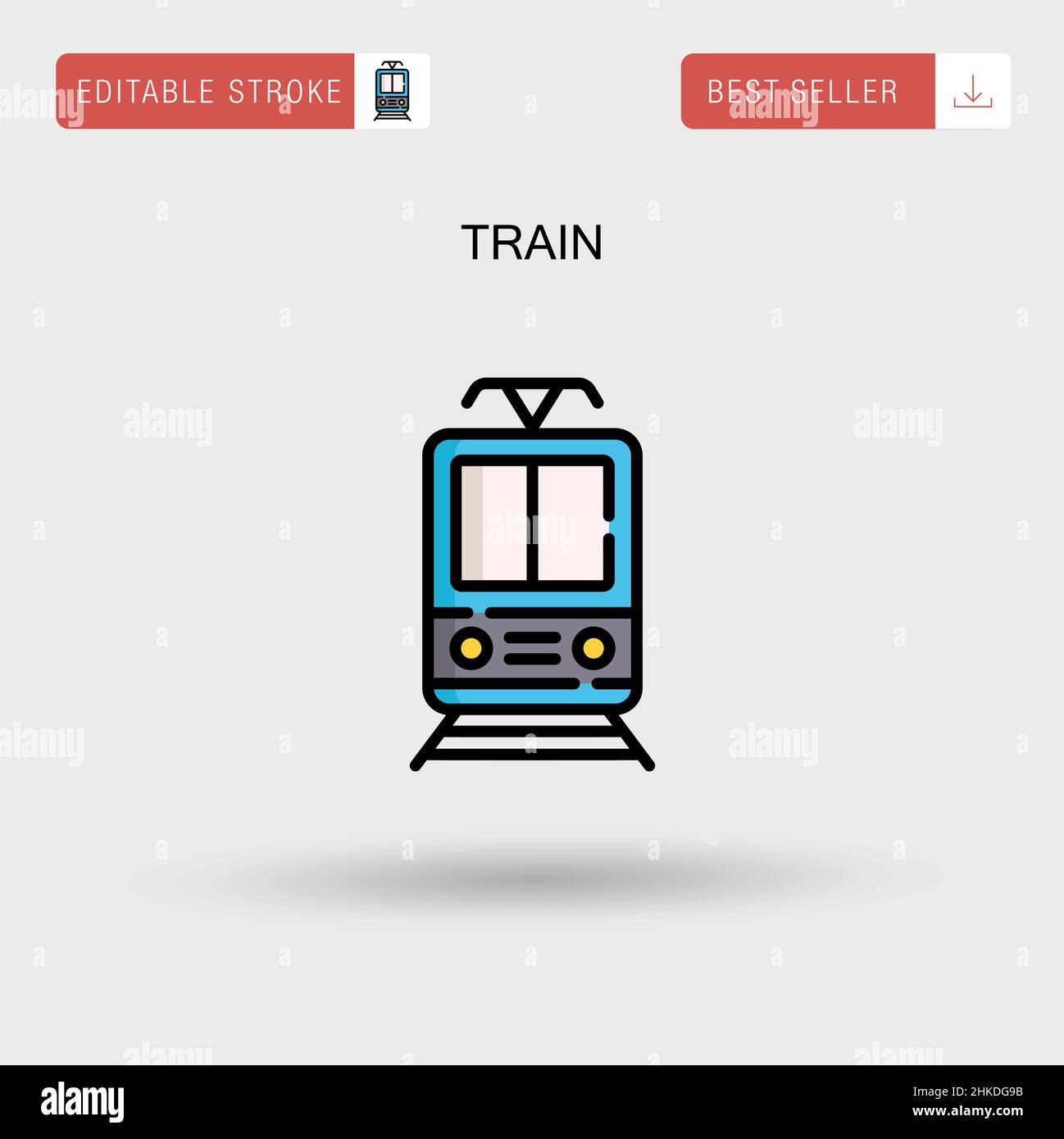 Train Simple vector icon Stock Vector Image & Art - Alamy