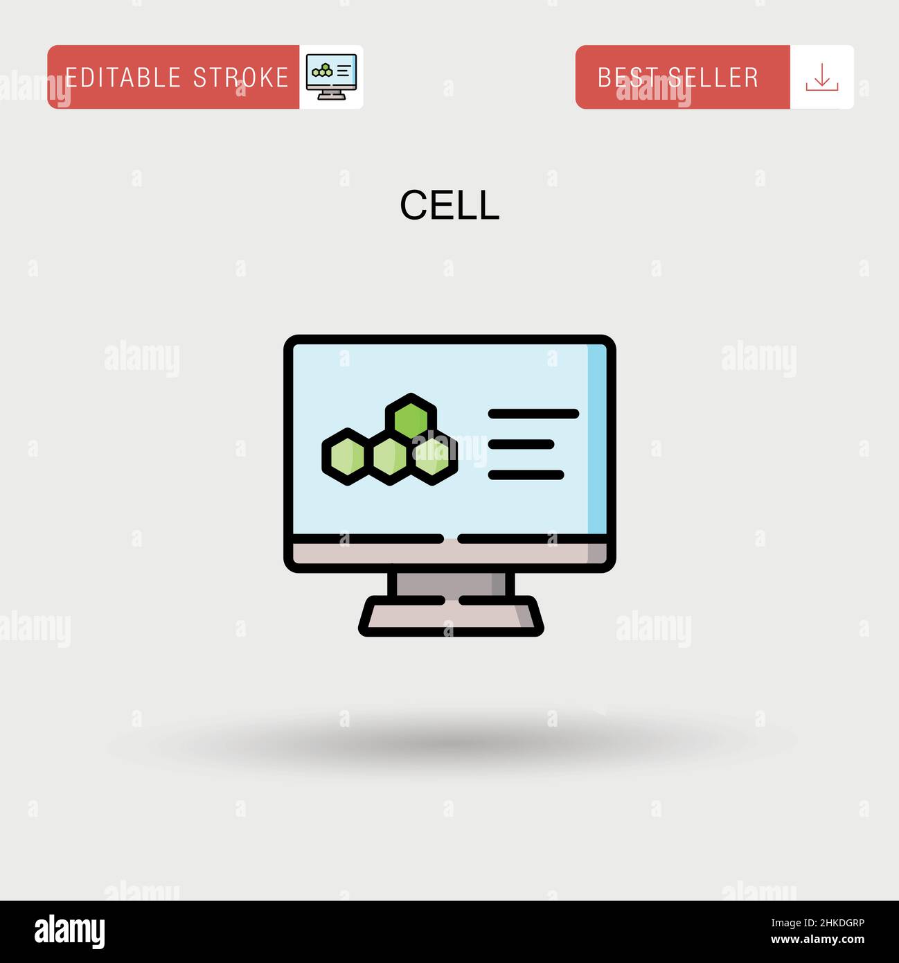 Cell Simple vector icon Stock Vector Image & Art - Alamy