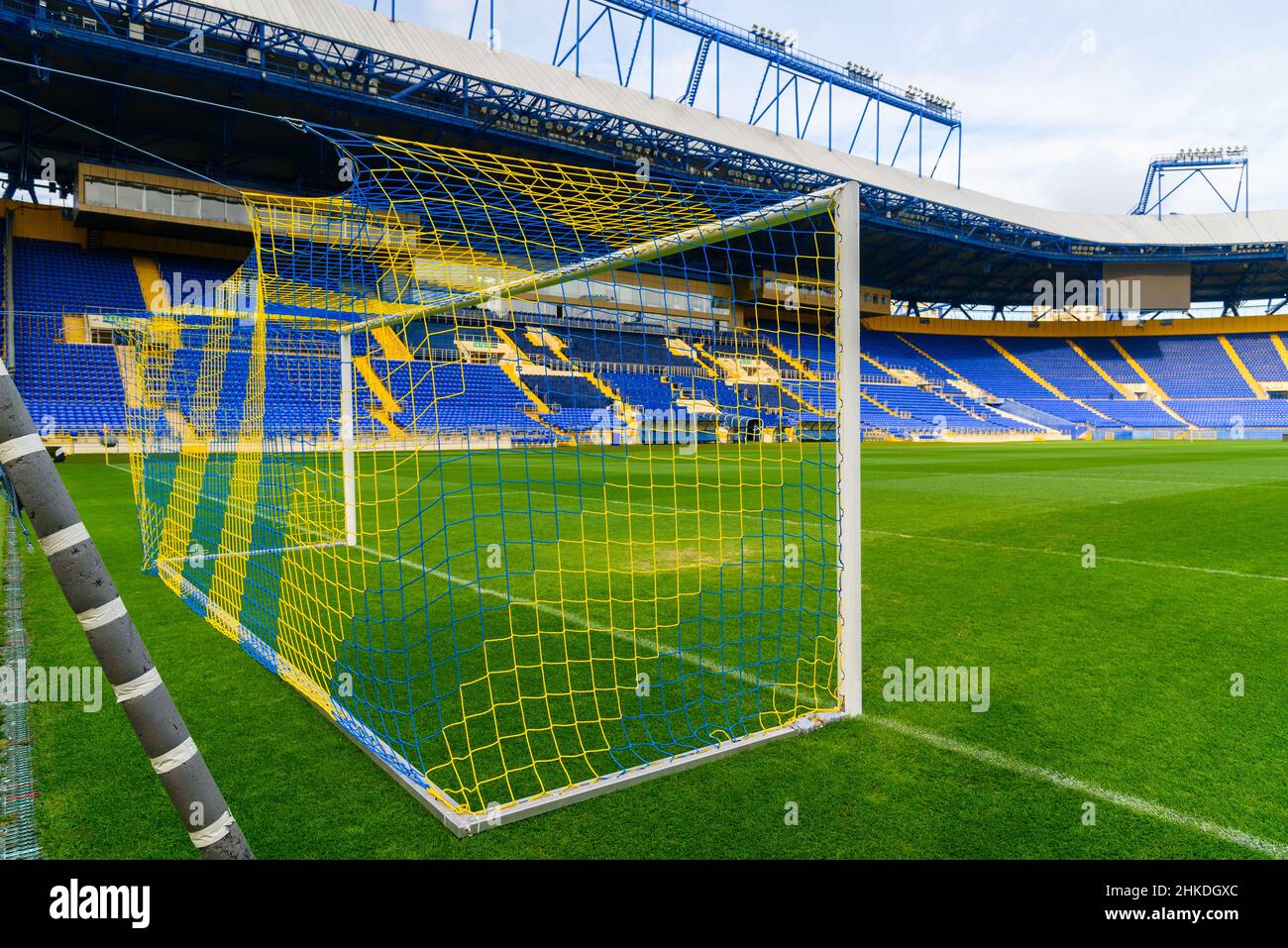 Gate on the football field at the stadium Stock Photo - Alamy