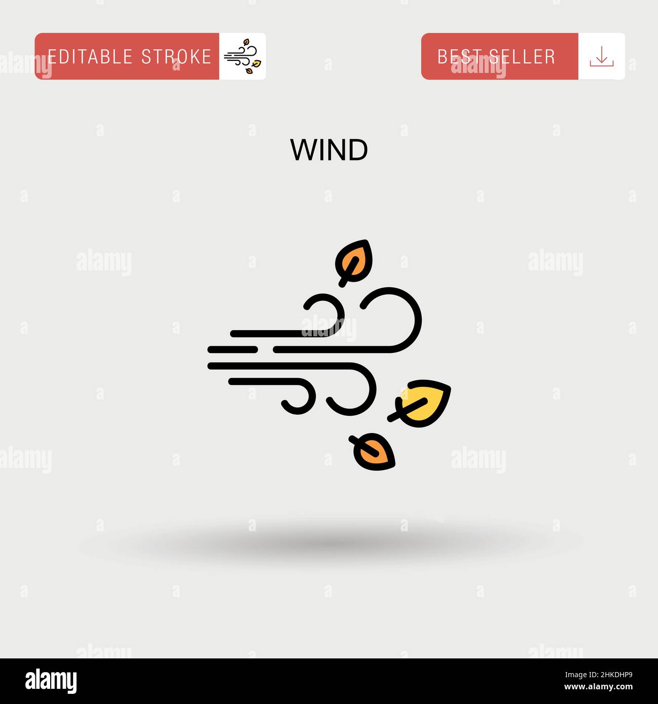 Wind Simple vector icon Stock Vector Image & Art - Alamy