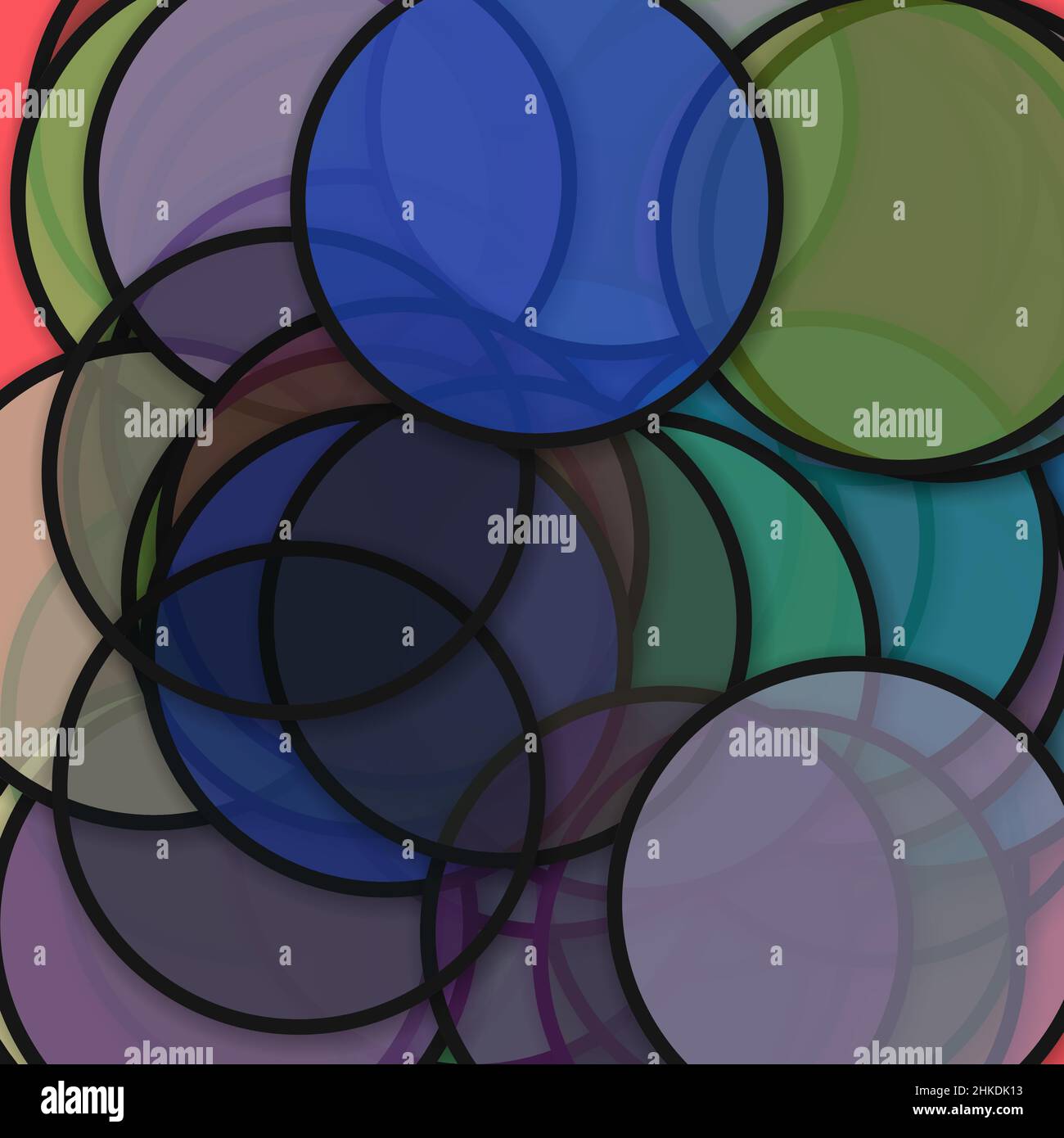 Circle shadows generative art background art illustration Stock Vector ...