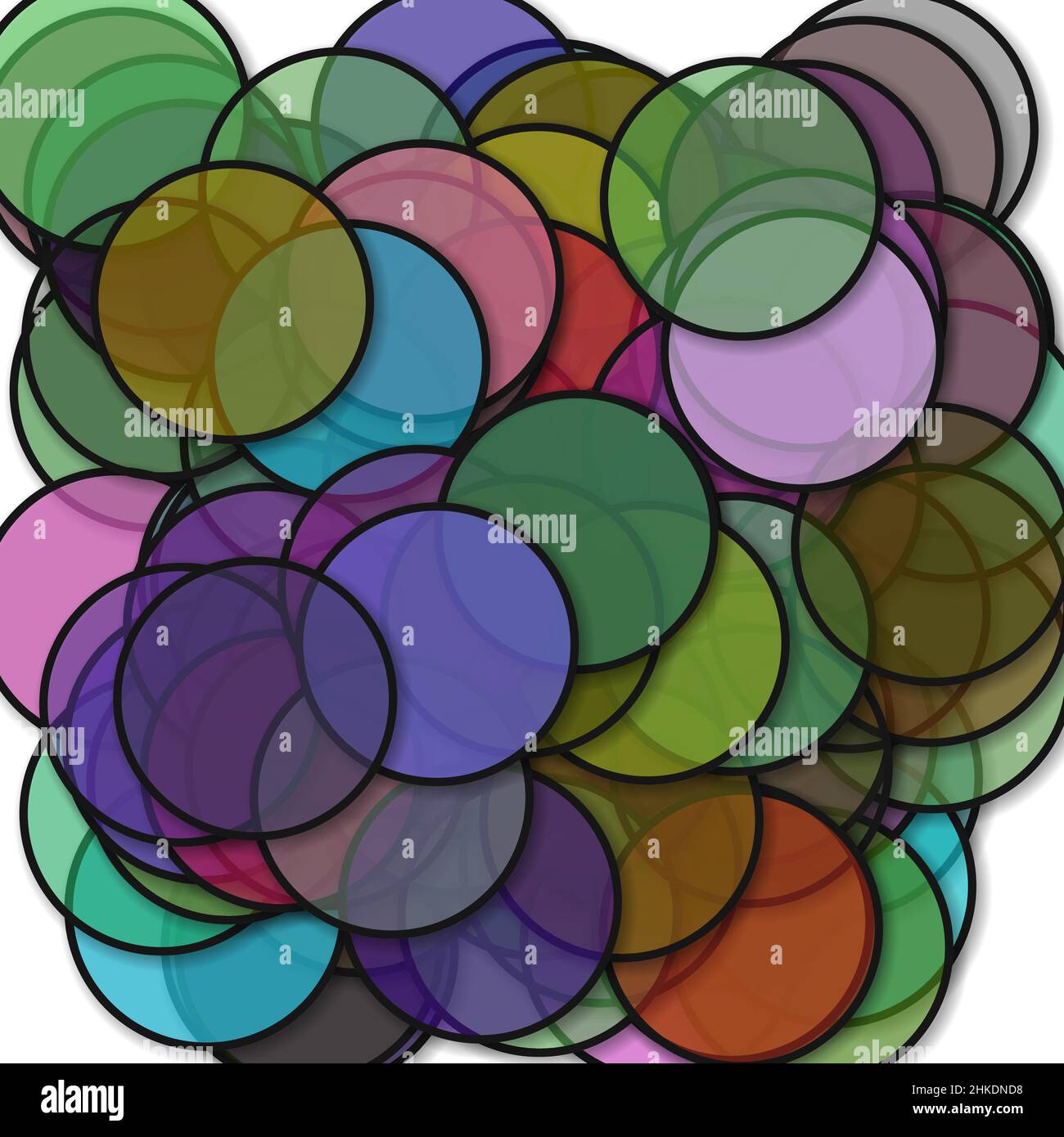 Circle shadows generative art background art illustration Stock Vector ...