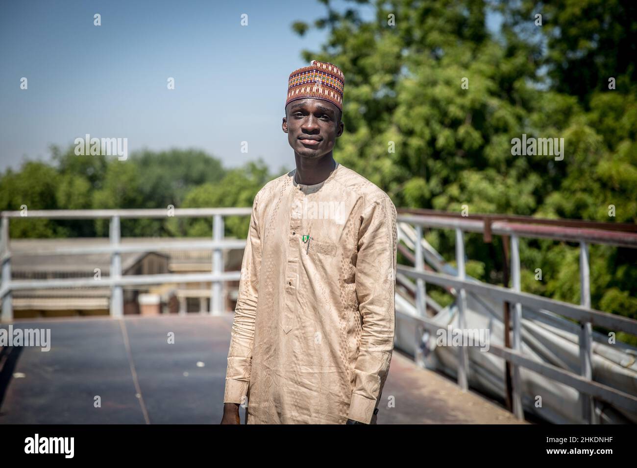 Maiduguri, Borno State, Nigeria. 29th Nov, 2021. A local man poses for ...