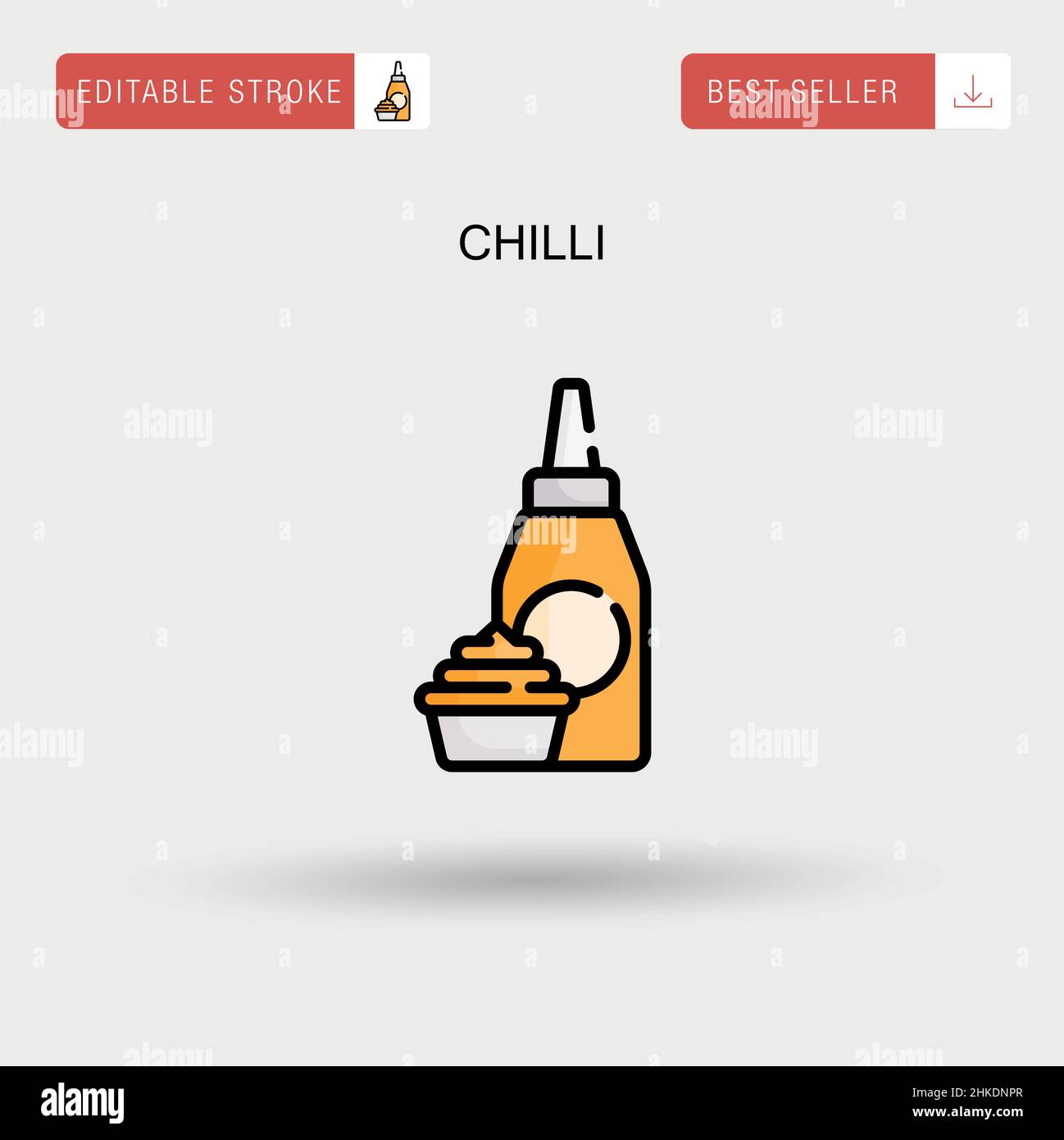 Chilli Simple vector icon Stock Vector Image & Art - Alamy