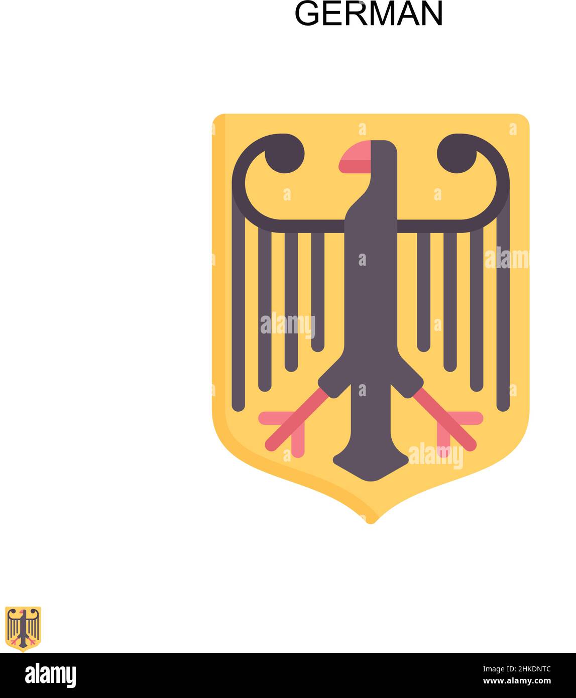 German Simple vector icon. Illustration symbol design template for web ...