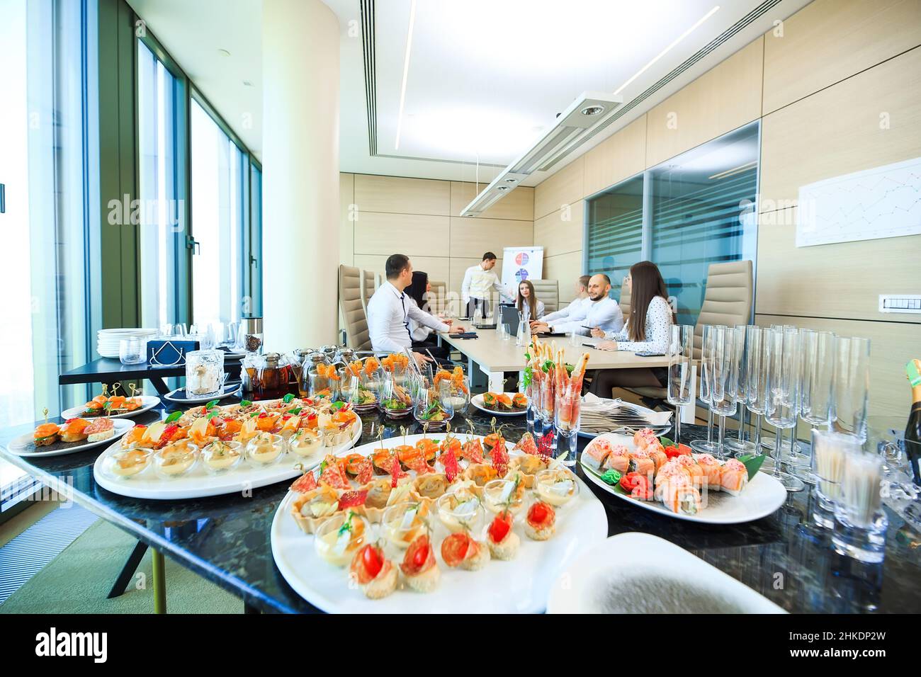 Employee meeting snack table hi-res stock photography and images - Alamy