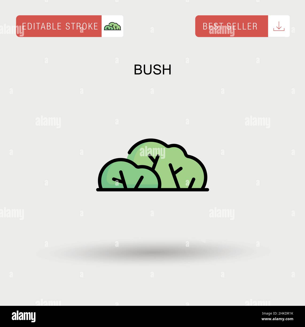 Bush Simple vector icon Stock Vector Image & Art - Alamy