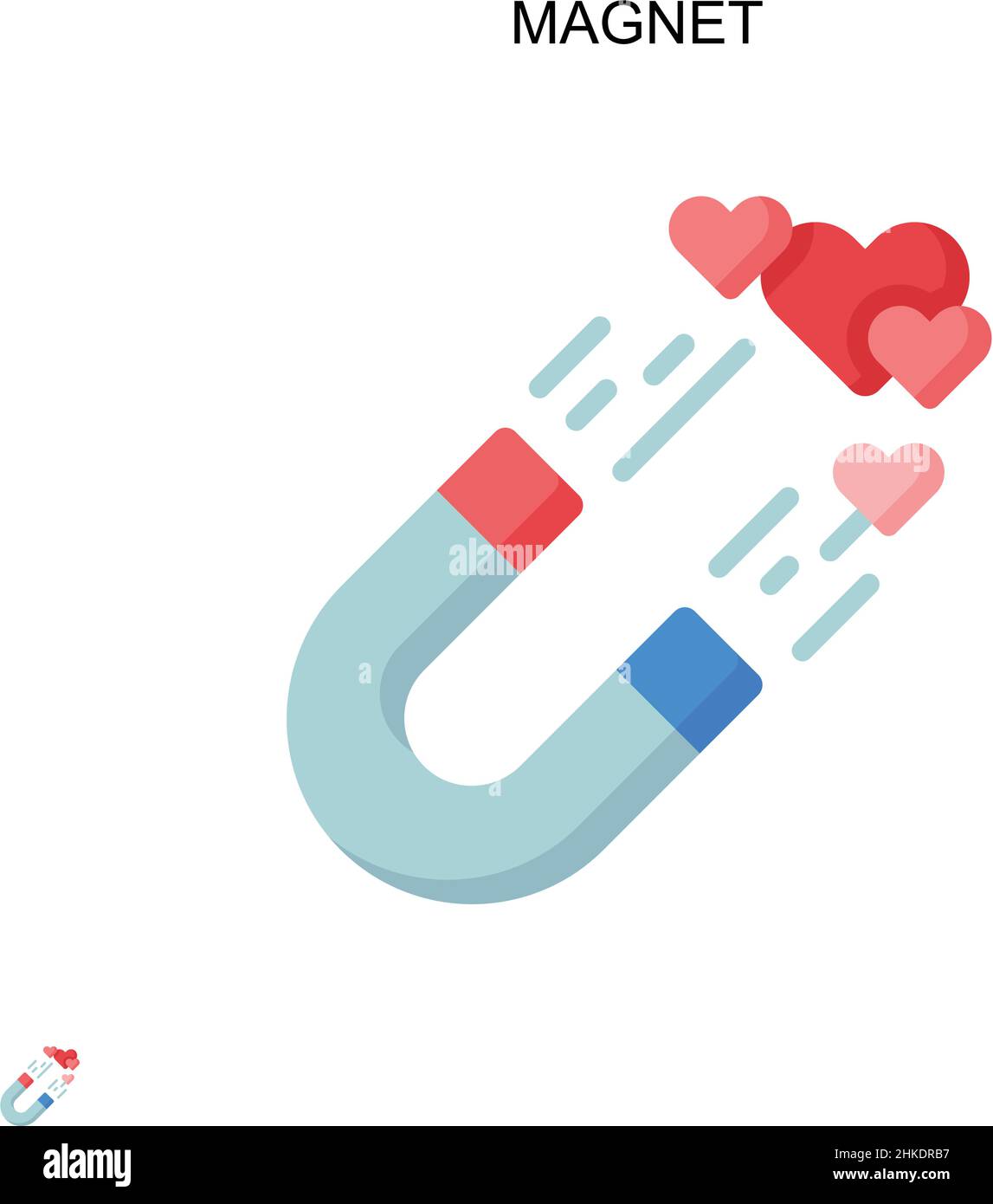 Magnet Simple vector icon. Illustration symbol design template for web ...