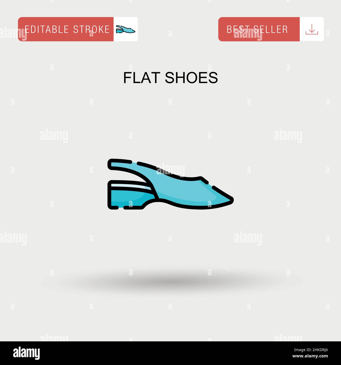 FLAT SHOES Simple vector icon Stock Vector Image & Art - Alamy
