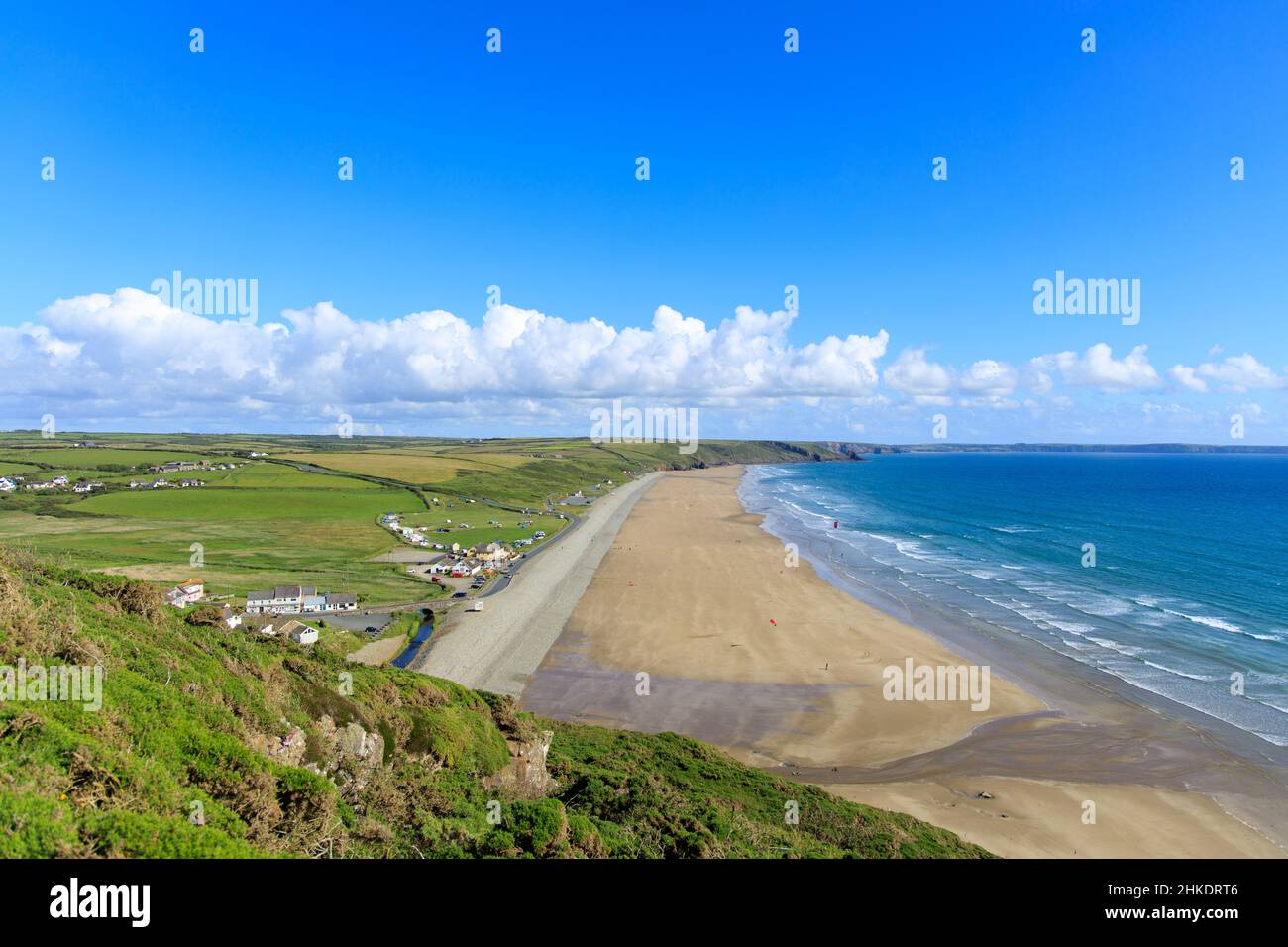 Newgale Beach in Pembrokeshire, Wales Stock Photo - Alamy