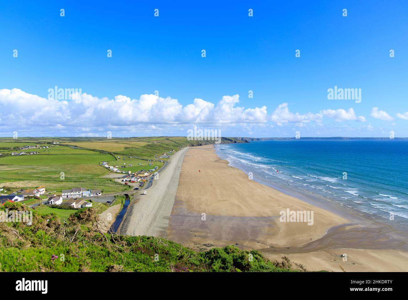 Newgale Beach in Pembrokeshire, Wales Stock Photo - Alamy