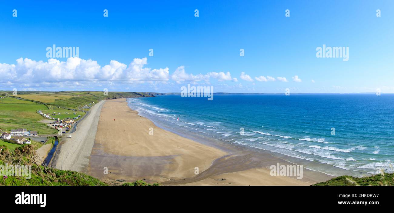 Newgale Beach in Pembrokeshire, Wales Stock Photo - Alamy