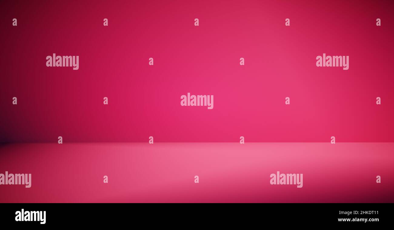 Blank colorful wall background and hard falling shadow. 3D rendering ...