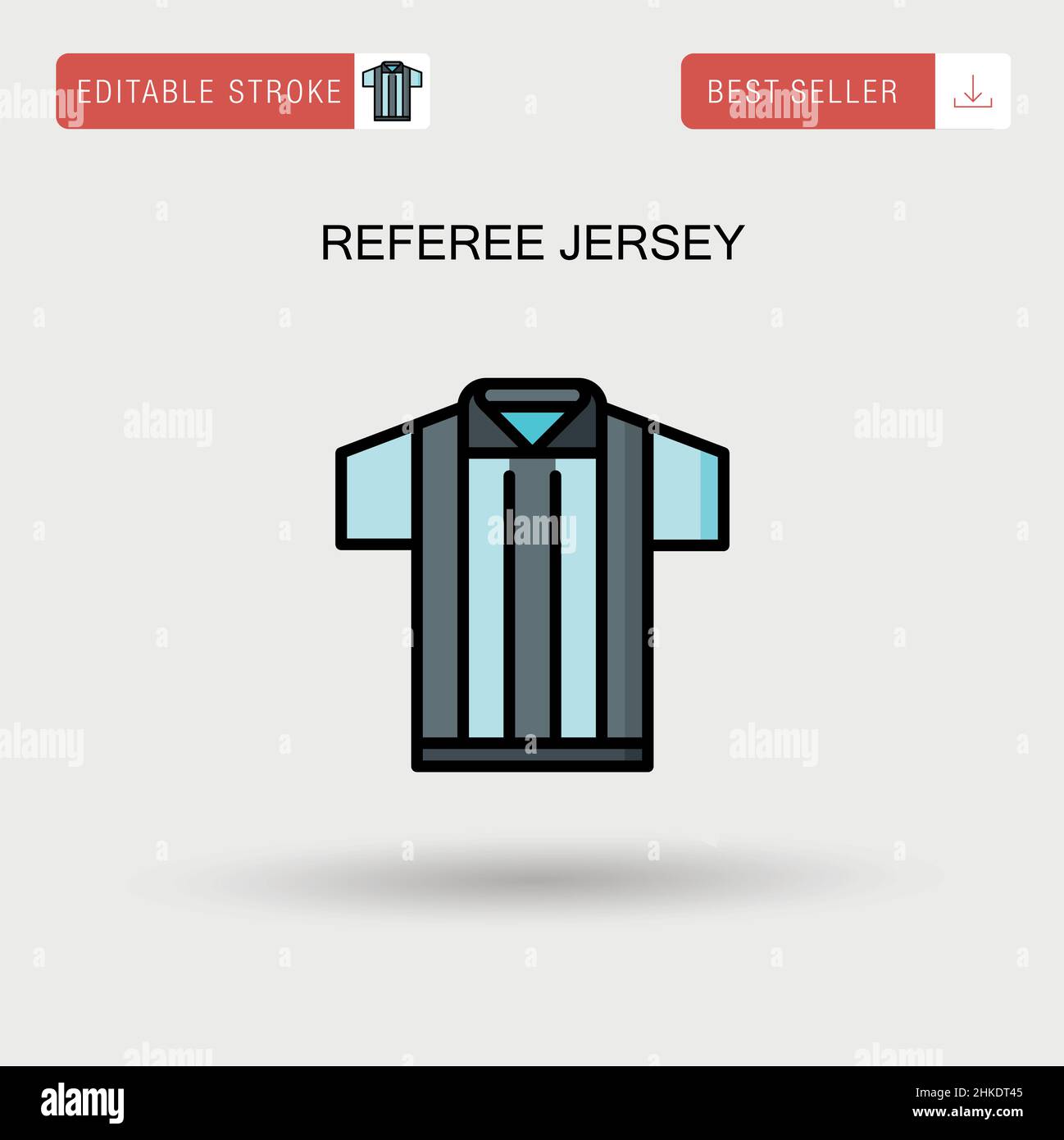 Referee jersey Simple vector icon Stock Vector Image & Art - Alamy
