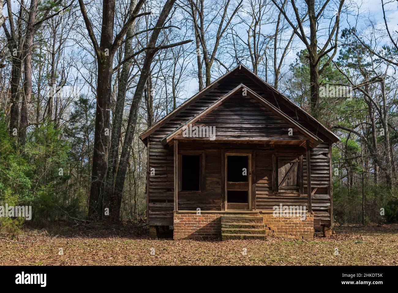 Orrville, Alabama, USA - Jan. 26, 2021: Entrance of one-room ...