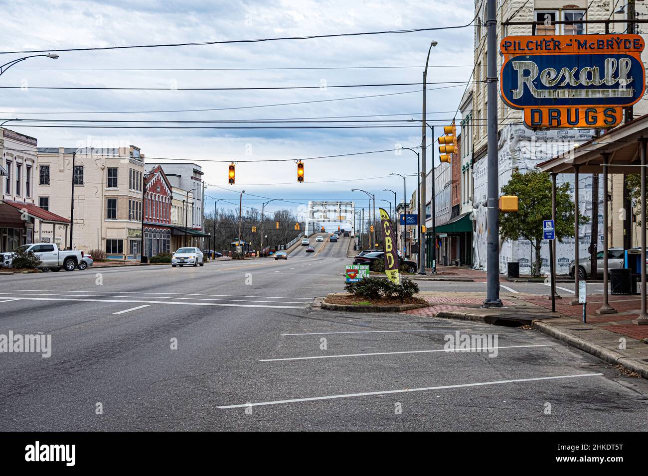 Selma, Alabama, USA - Jan. 26, 2021: Broad Street in downtown Selma ...