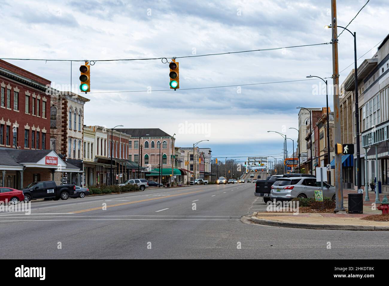 Selma, Alabama, USA - Jan. 26, 2021: Broad Street in downtown Selma ...