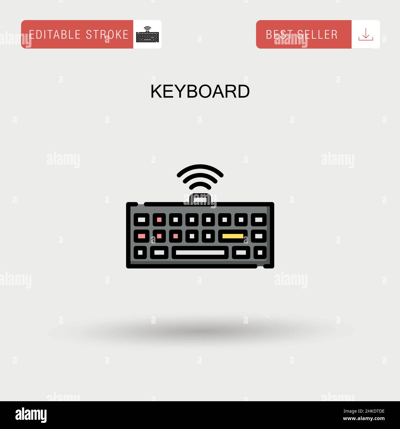 Modern pc gaming keyboard Stock Vector Images - Alamy