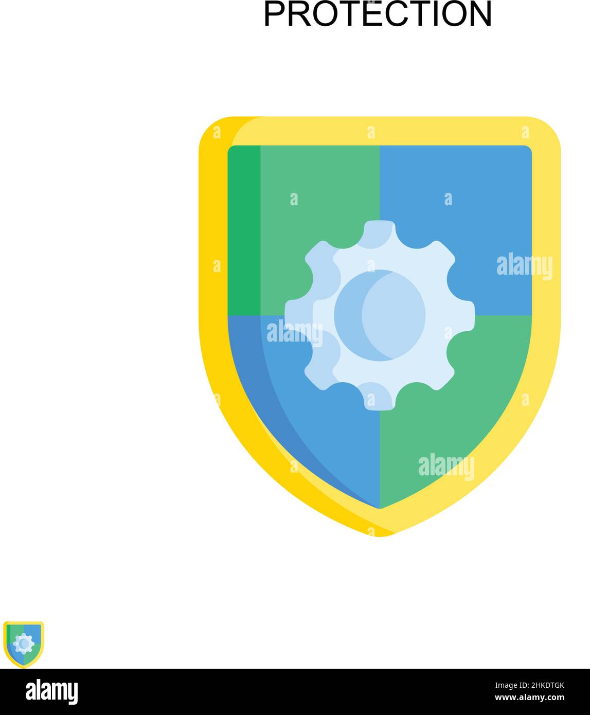 Protection Simple vector icon. Illustration symbol design template for ...