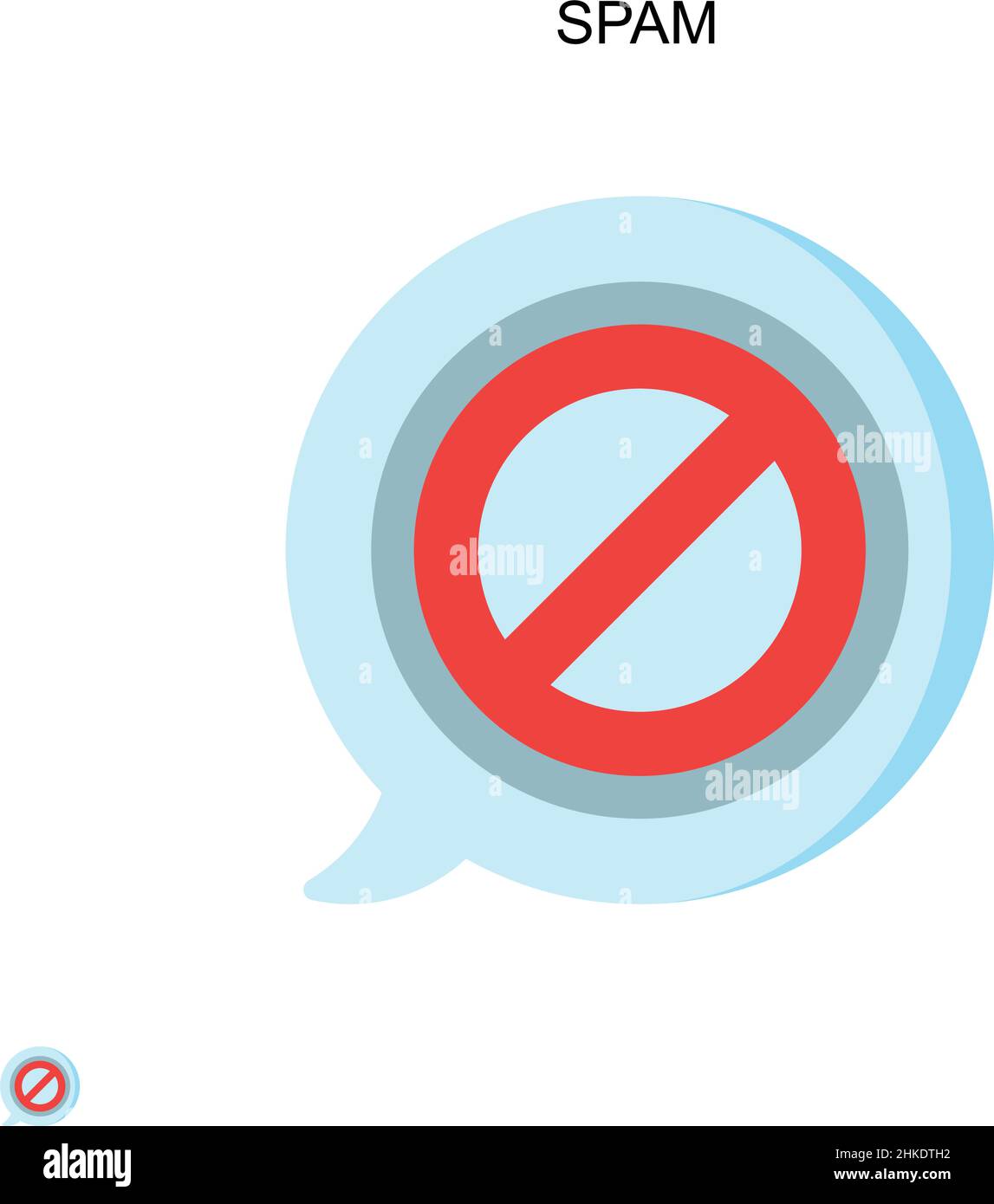 Spam Simple vector icon. Illustration symbol design template for web ...