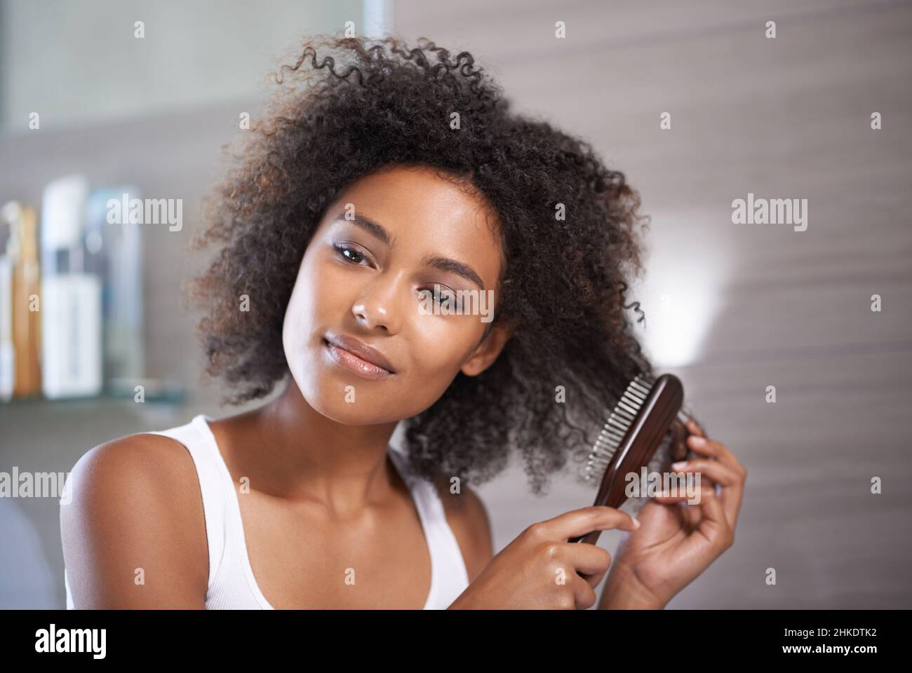 Good haircare is my number one priority Stock Photo - Alamy
