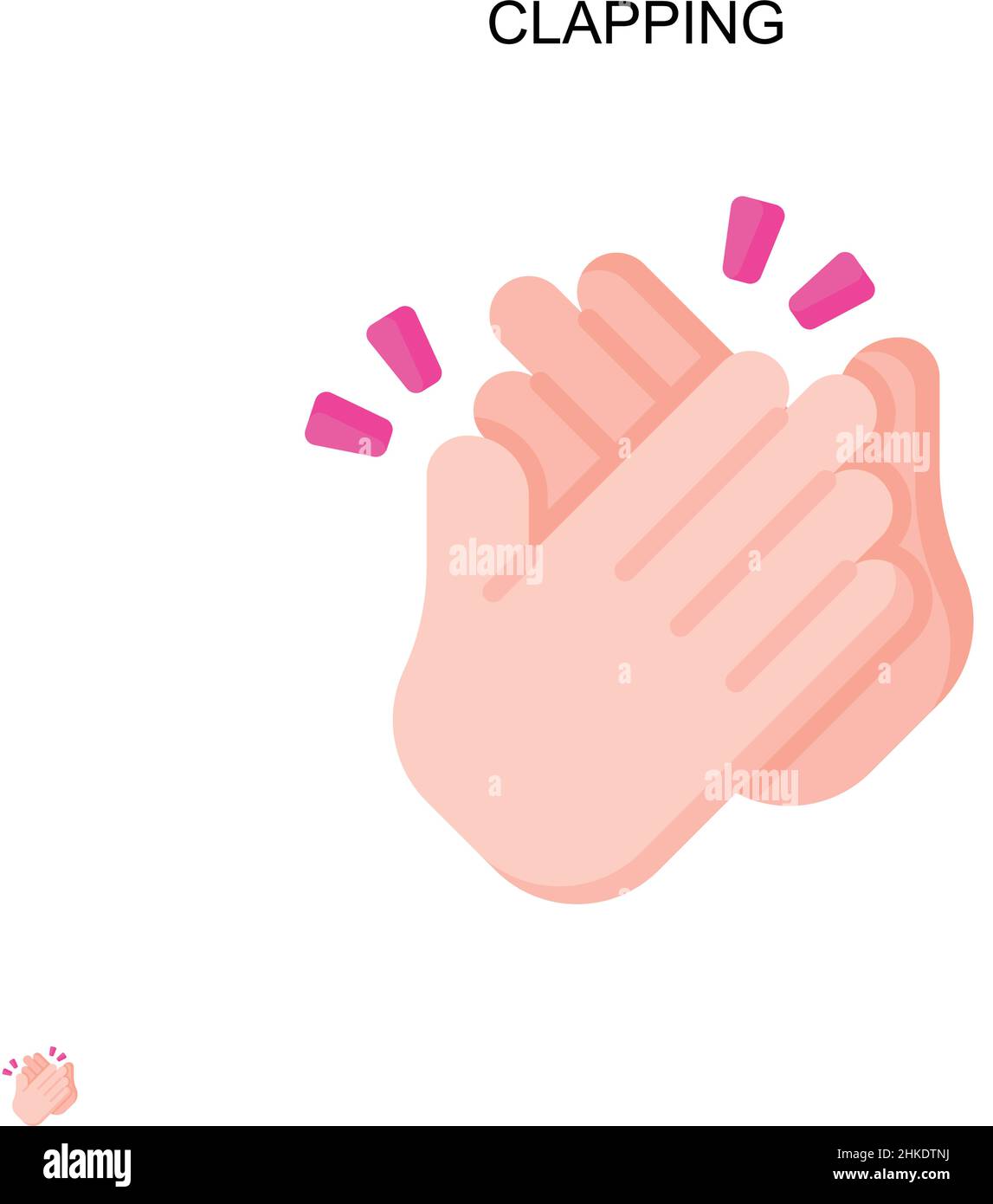 Human hand clap illustration hi-res stock photography and images - Alamy