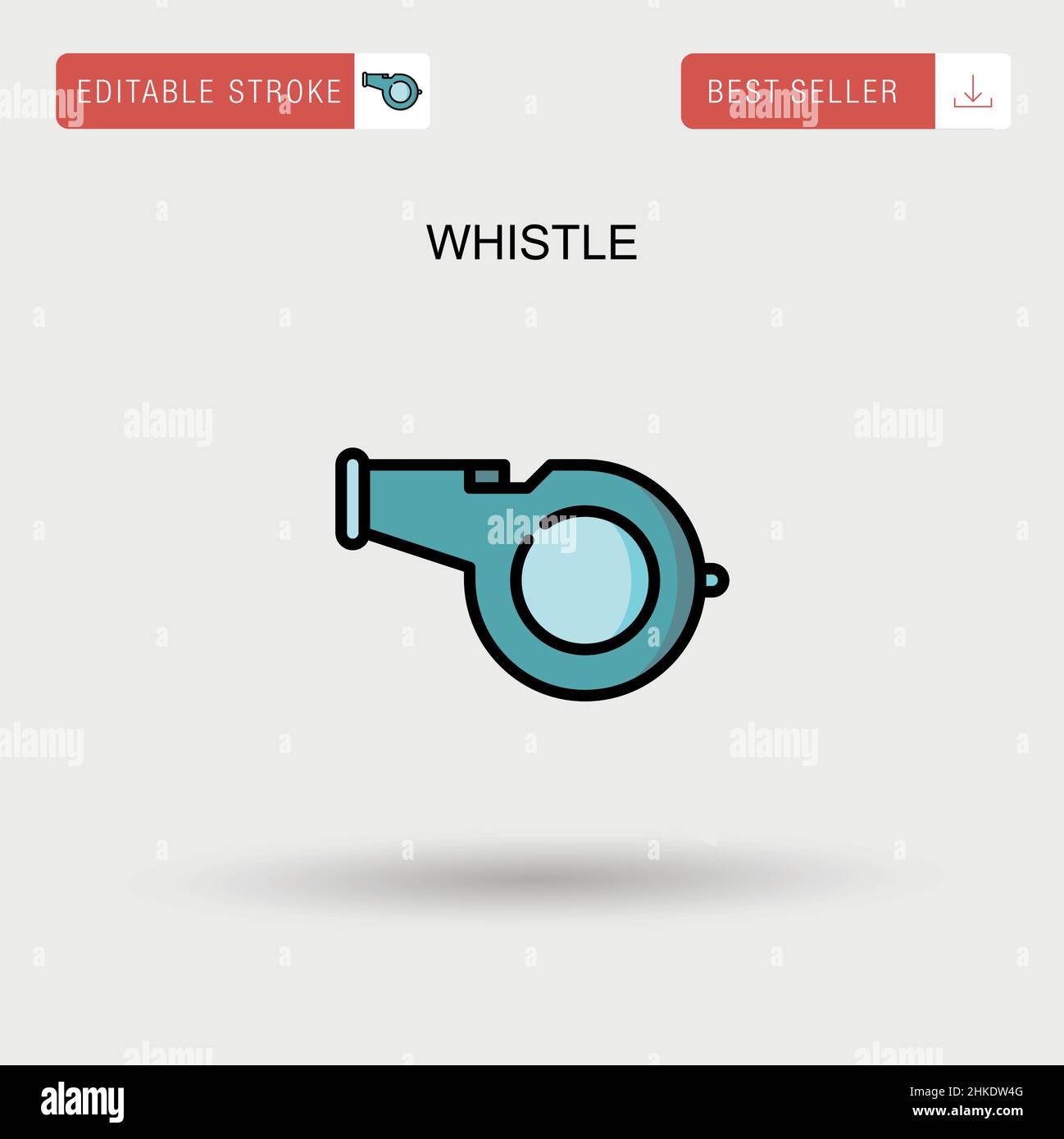 Whistle Simple Vector Icon Stock Vector Image And Art Alamy
