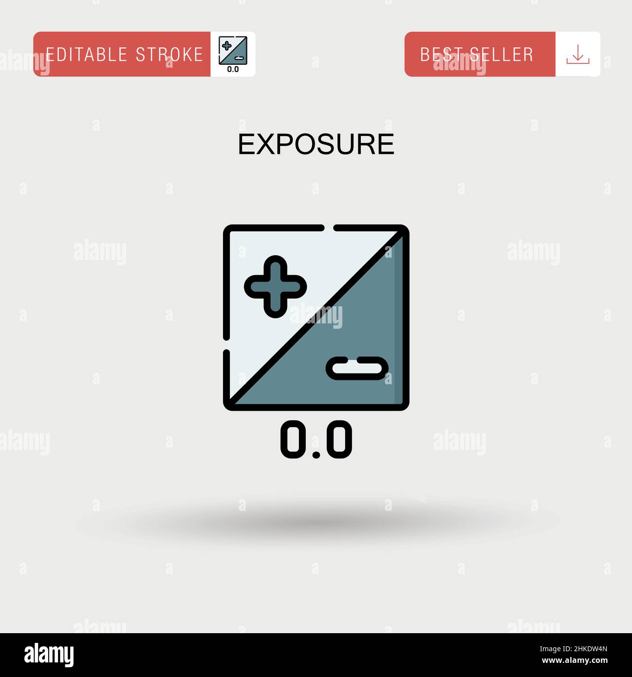 Exposure Simple vector icon Stock Vector Image & Art - Alamy