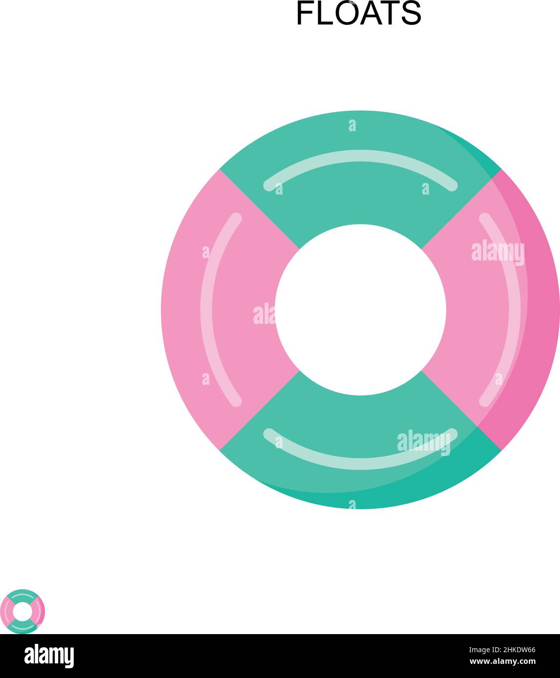 Floats Simple vector icon. Illustration symbol design template for web ...