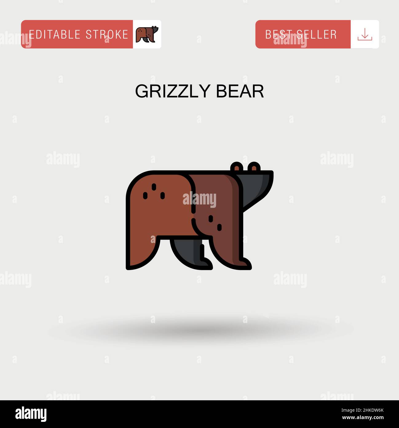 Grizzly bear family environment Stock Vector Images - Alamy