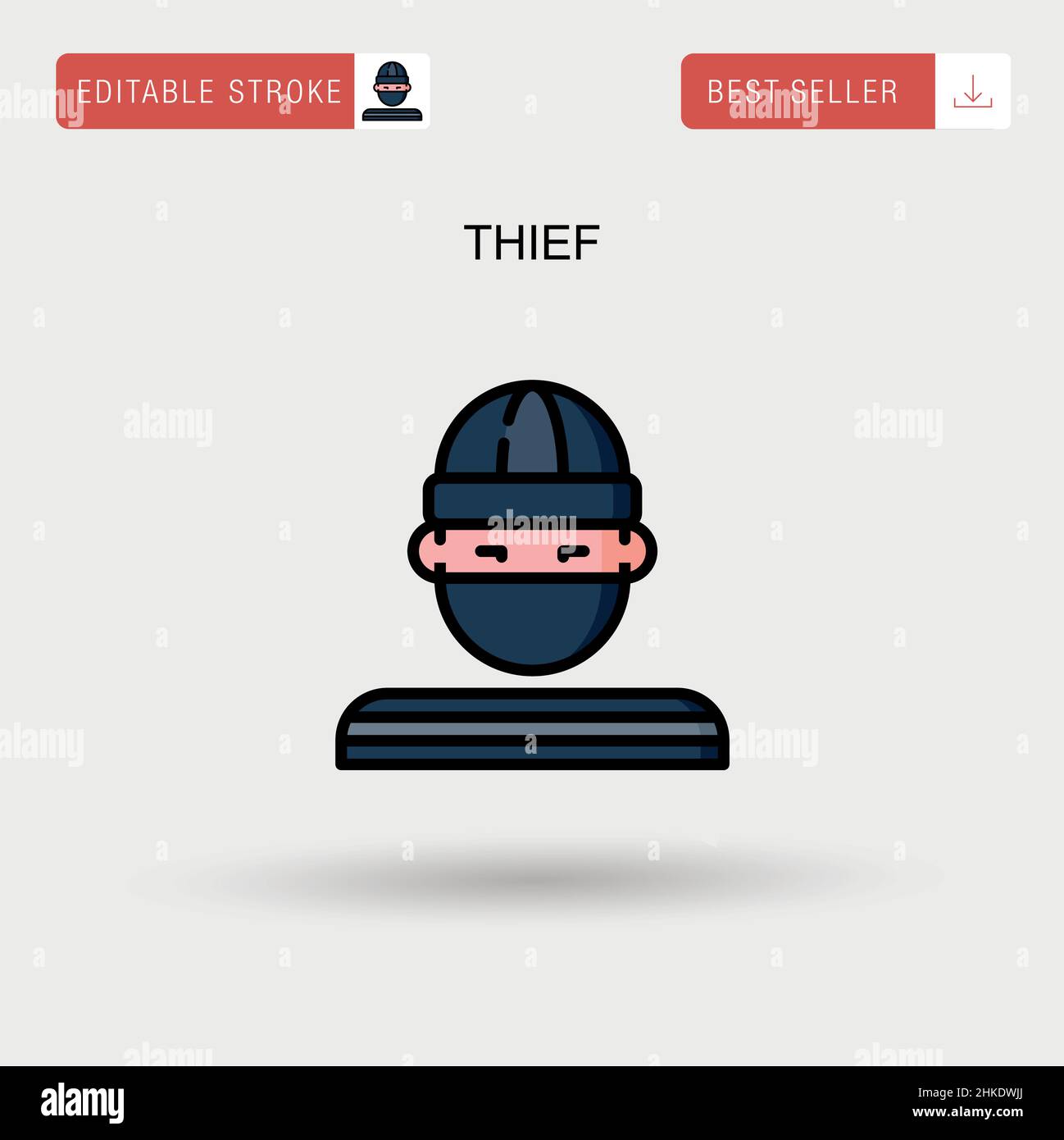 Thief hacker cartoon Stock Vector Images - Alamy