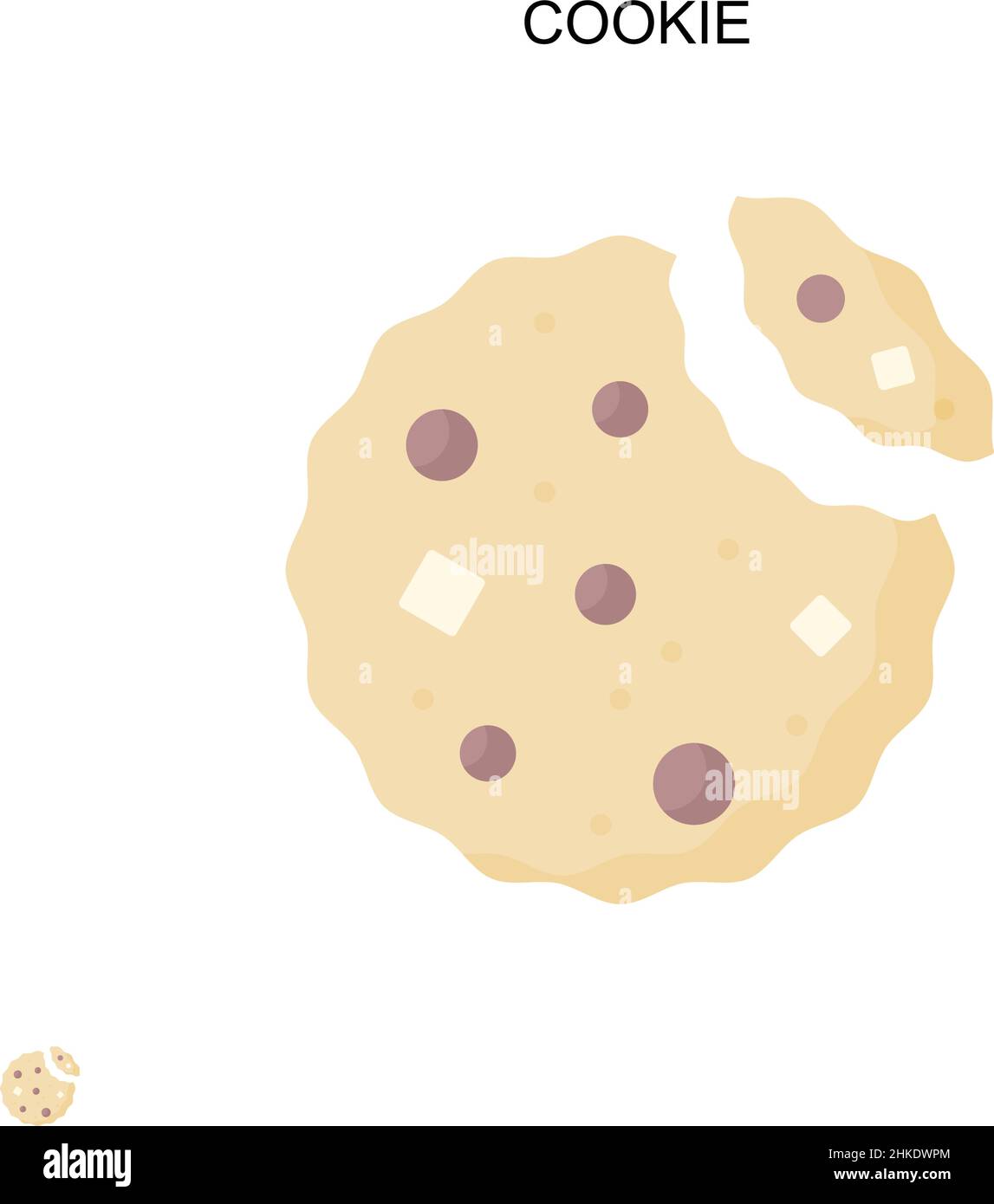 Simple homemade cookie Stock Vector Images - Alamy