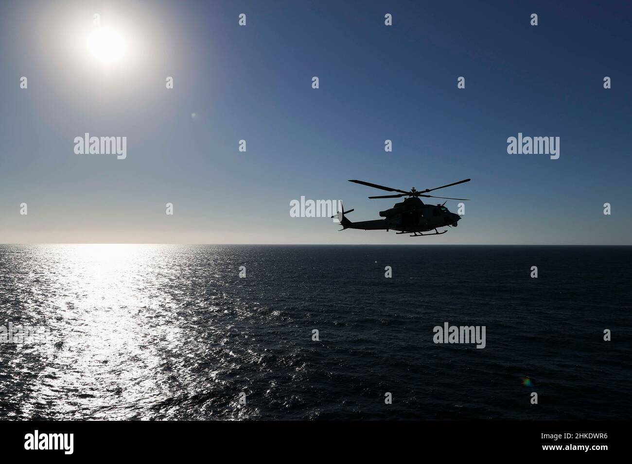 220202-N-CZ759-1078 PACIFIC OCEAN (Feb. 2, 2022) – A UH-1Y Venom ...