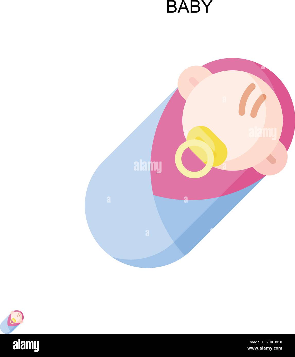 Baby Simple vector icon. Illustration symbol design template for web ...