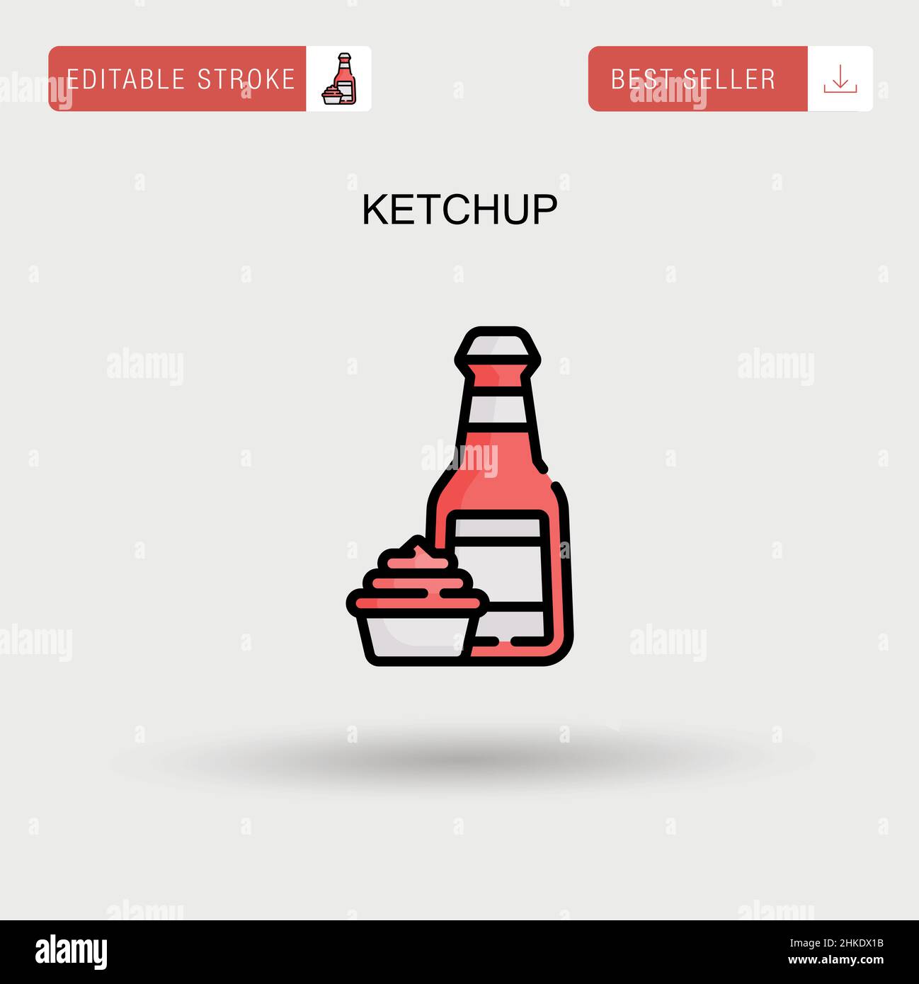Ketchup drop white background Stock Vector Images - Alamy